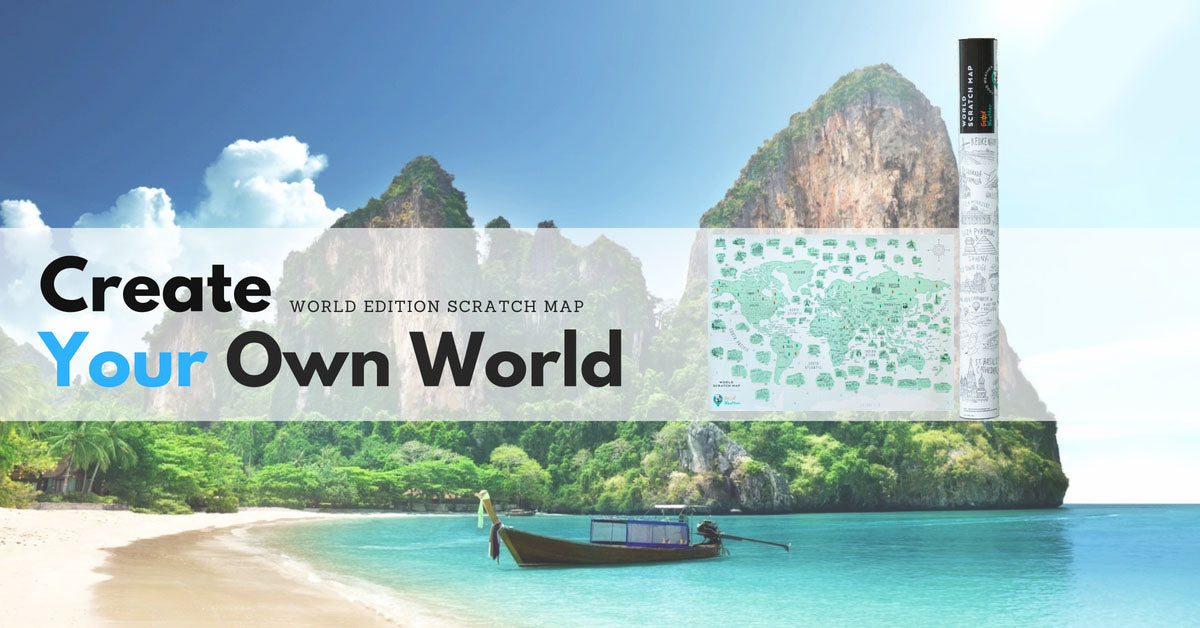 Unboxing World Travel Scratch Map: Let's discover a whole new world ...
